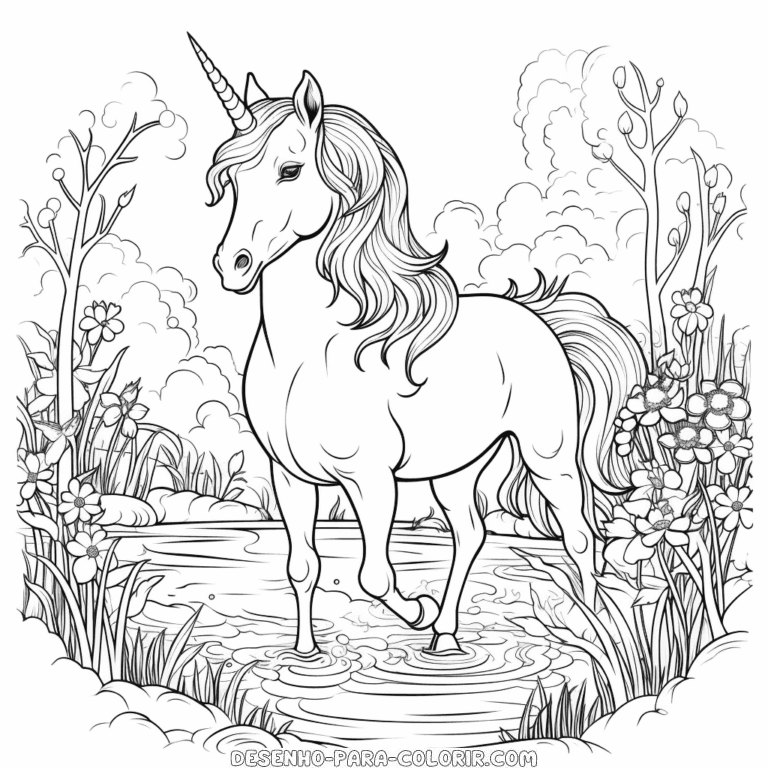 Desenhos De Unicórnio Para Colorir Desenho Para Colorir