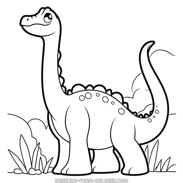 Desenho de dinossauro braquiossauro para colorir | Desenho Para Colorir Desenho de dinossauro braquiossauro para colorir | Desenho Para Colorir