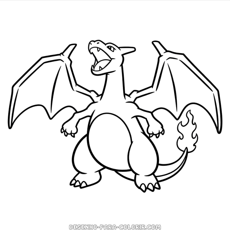 Desenhos de Charizard para Colorir | Desenho Para Colorir