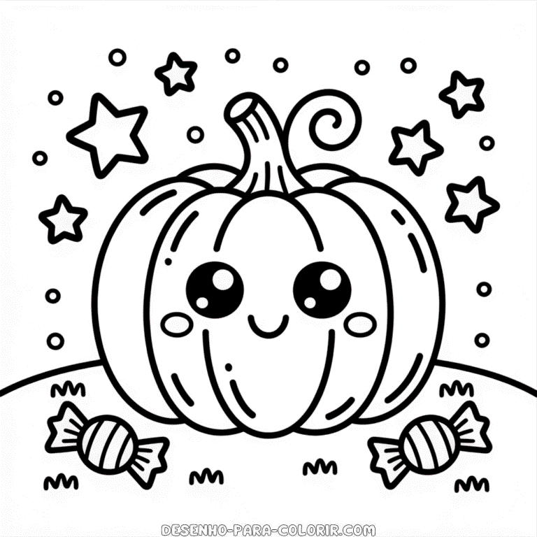 Desenhos de Halloween para Colorir | Desenho Para Colorir