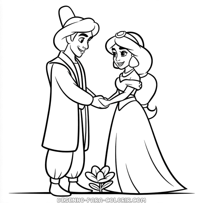 Desenhos de Jasmine para Colorir | Desenho Para Colorir